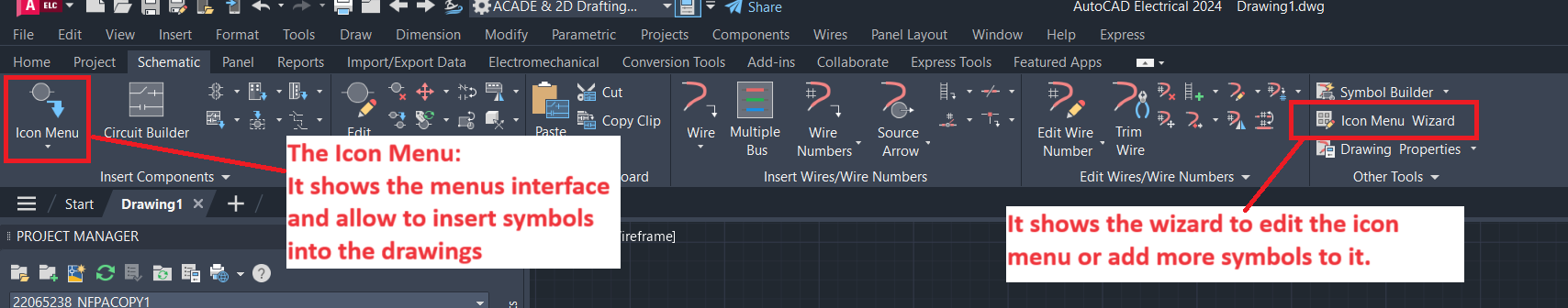 Unable to add a symbol from the Icon Menu Wizard to the drawing in ...