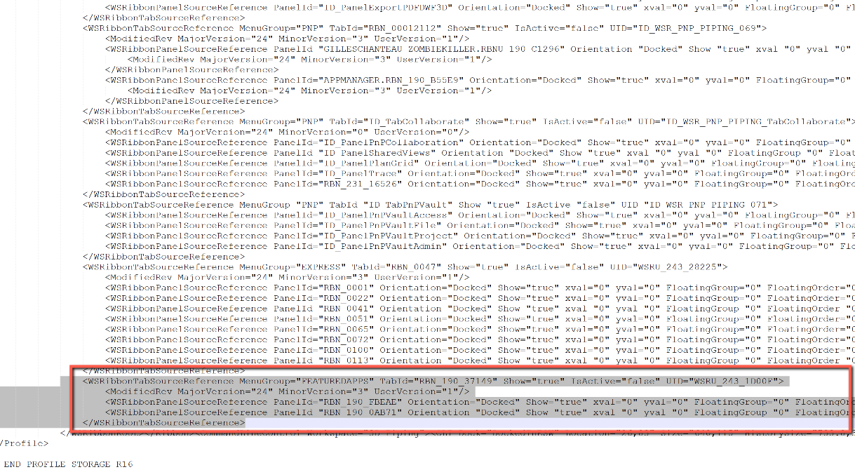 How to ensure that several standard CUIs are not used for a custom install of AutoCAD products?