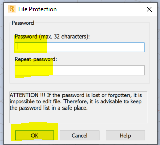 Is it possible to protect RTD files in Robot Structural Analysis