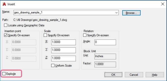 Block cannot be exploded in AutoCAD Products