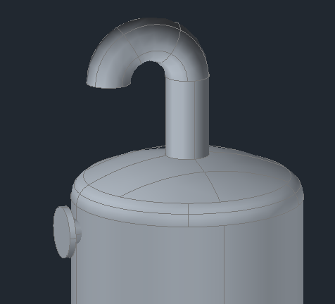 How to have a Vent Nozzle without the L1 length in AutoCAD Plant 3D