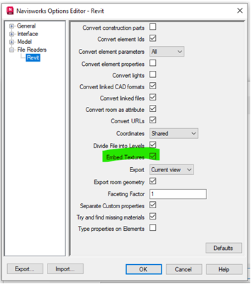 NWC exported from Revit has large size for specific member