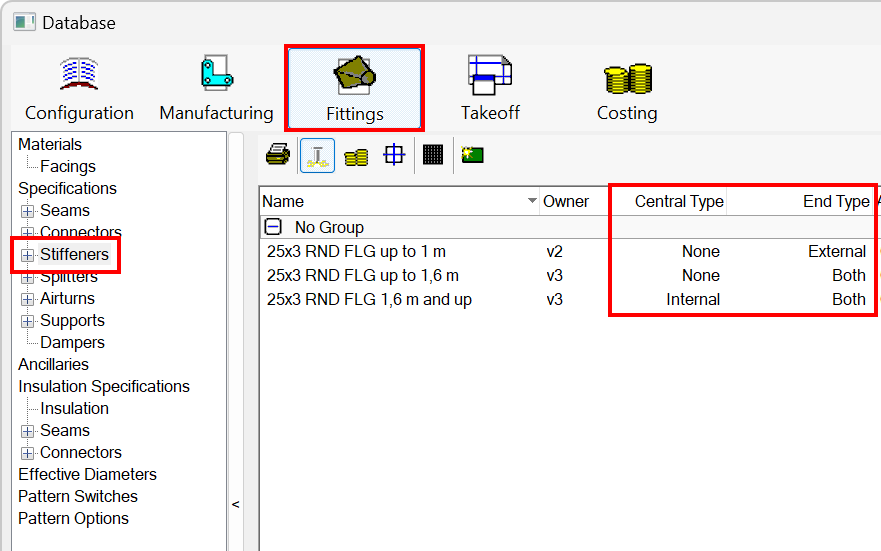 How to apply End or Central type for External Stiffener depending on ...