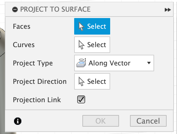 Projection Error Vector