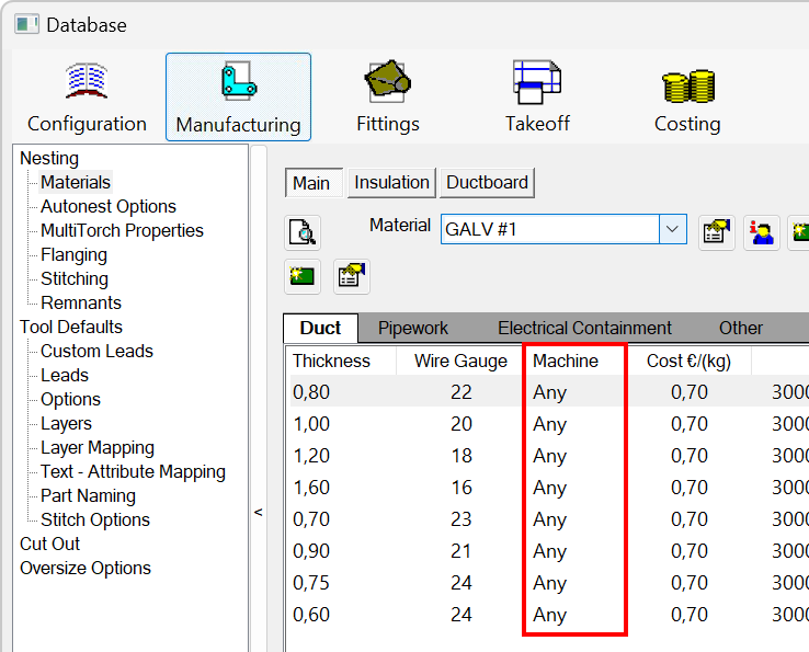 How To Remove A Material Group In Camduct 