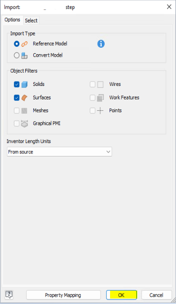 When checking in assembly with STP/STEP file to Vault, Inventor crashes with CER report