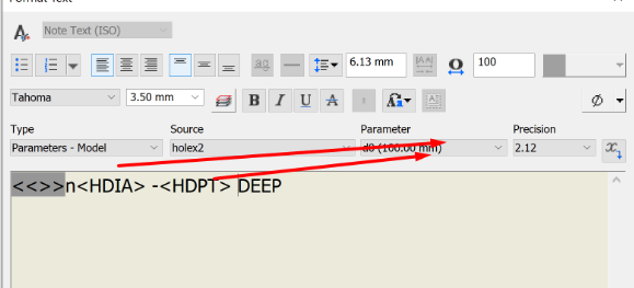 Dimensioning a countersunk hole with counter drill using a single ...