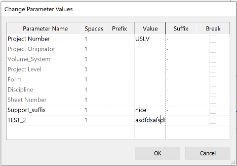 Shared parameters on a Title Block label are not editable in a project in Revit