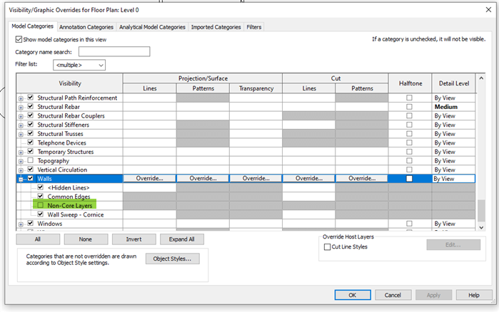 Is it possible to filter Walls by Materials in Revit?