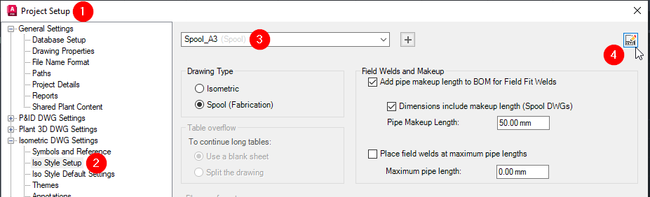 How to remove instruments from Spool isometric drawings in AutoCAD Plant 3D