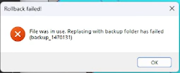 "Rollback failed!..." and "...used by another process..." messages appear when PDF translations ...