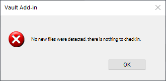 Unable to check files into Vault using the Vault Add-In