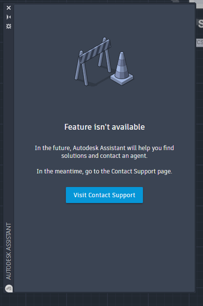 Autodesk Assistant 在某些 AutoCAD 工具组合中处于禁用状态