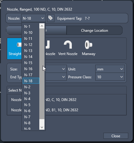 Strange behavior when selecting an Equipment in an AutoCAD Plant 3D model