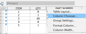 How to add model part Parameters into the Inventor drawing table
