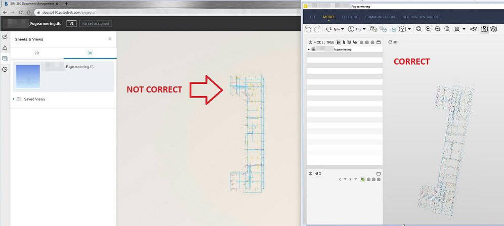 Data Management Help | IFC models are rotated or wrongly positioned in ...