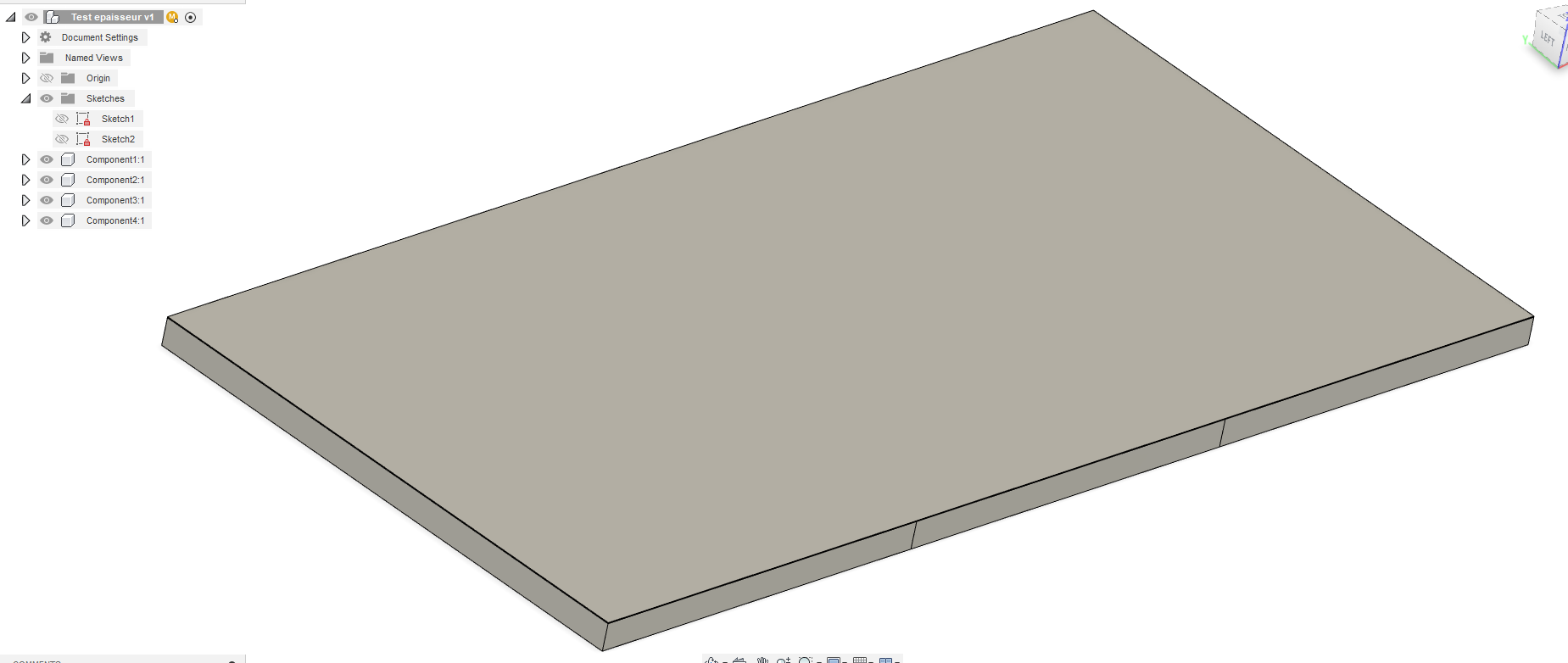 Zooming out shows internal or hidden edges of a model in Fusion