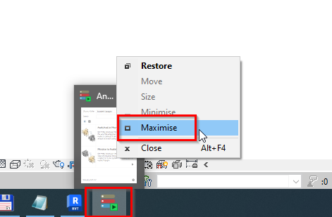 Analytical Automation greyed out in Revit, icon shown on Taskbar