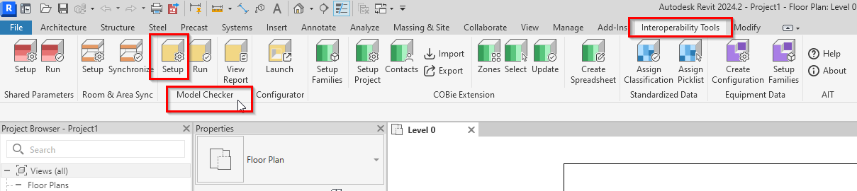 Selecting the "Current Checkset" in Model Checker for Revit