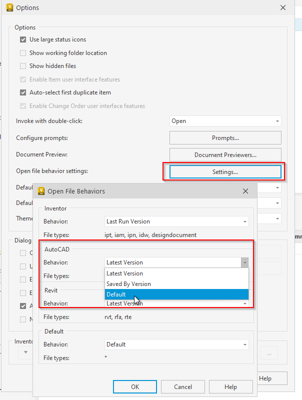 "Invalid class" when opening AutoCAD drawing from Vault Client