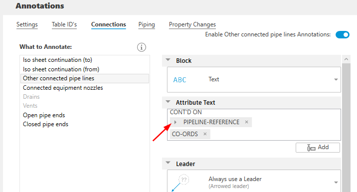 How to configure the continuation annotations to get specific ...