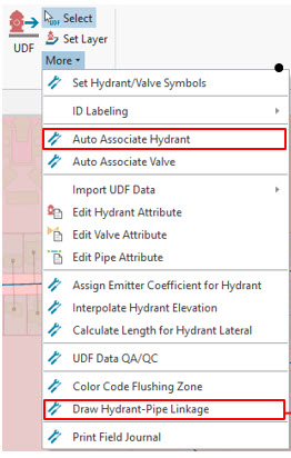 How to change an assigned pipe ID for hydrants in InfoWater Pro UDF
