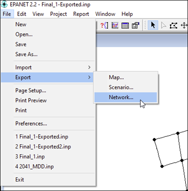 Map fails to draw after importing EPANET model to InfoWater Pro