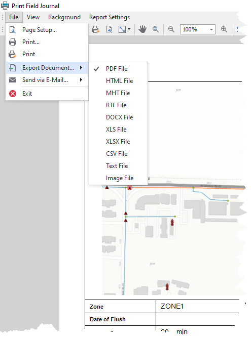 How to adjust Print Field Journal in InfoWater Pro UDF
