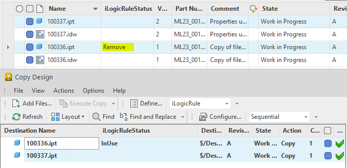 "Some file Vault properties could not be updated.." after Copy Design