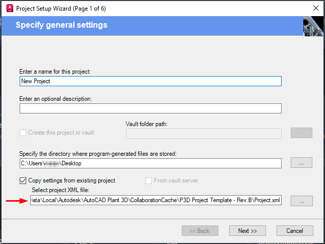 How to create AutoCAD Plant 3D projects from a project template hosted ...