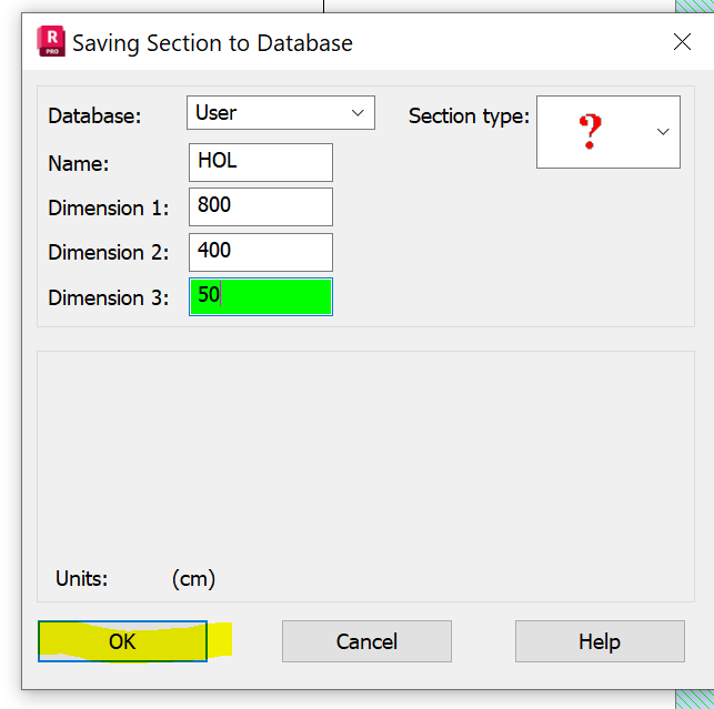 How to define hollow section using contours imported from DXF file in Robot Structural Analysis