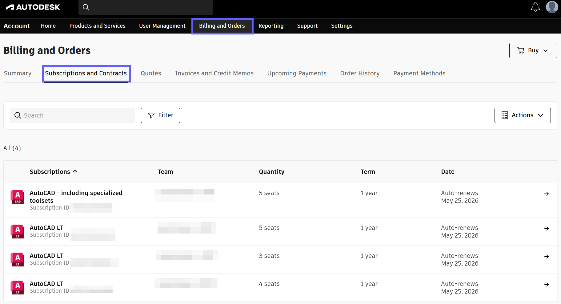 When will my Autodesk subscription auto-renew?