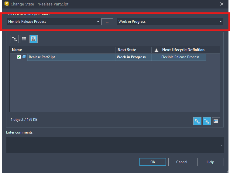 In Vault When changing the status of a file from the Folder, List, or Design View, the status ...