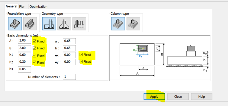 How to define required layout of vertical rebars in foundation pedestal ...