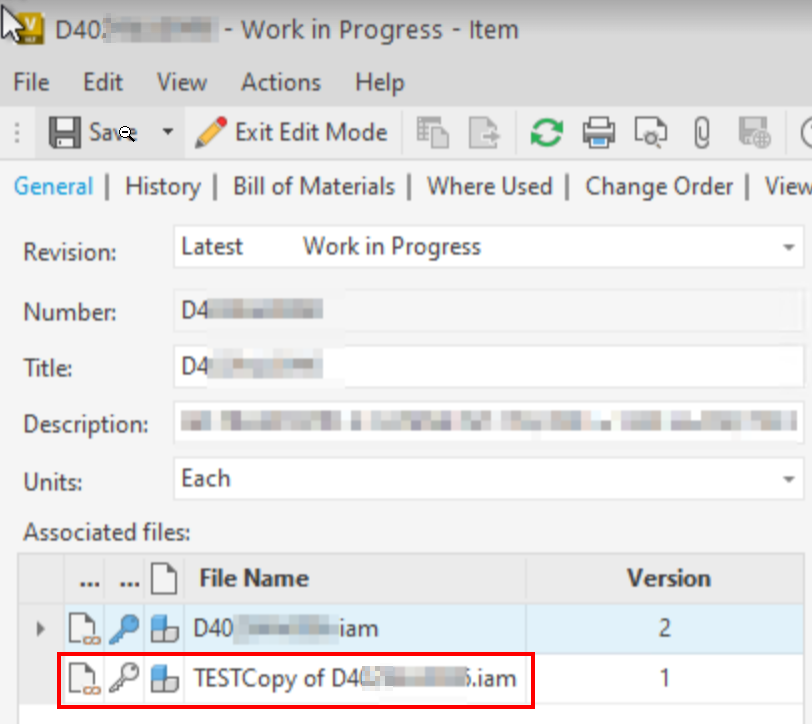 Item is recognized as duplicate after Vault Copy Design was made on Inventor files and ...