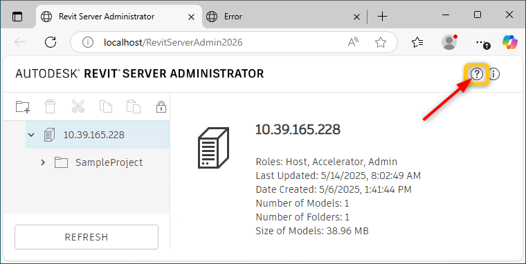 "An error occurred while processing your request." occurs when clicking ...
