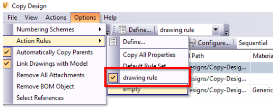 Copy Design action rules are not setting or resetting properties in Vault
