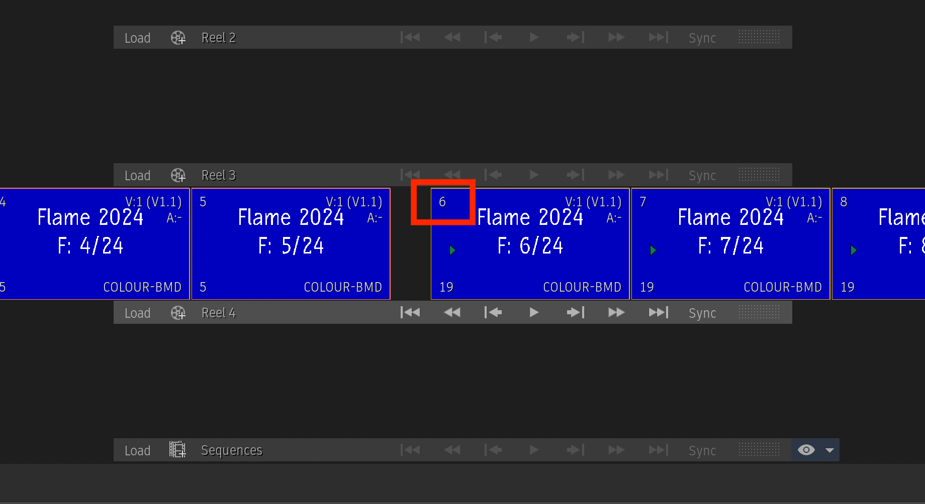 Frame numbers do not start at 1 after splitting a clip in Flame