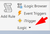 How to remove all rules for This Document from Event Trigger of Inventor file