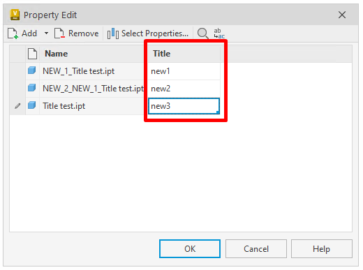 How to rename several titles in Item at once in Vault