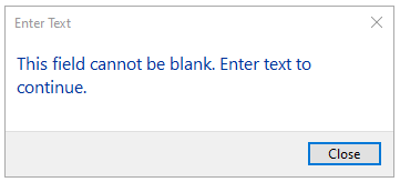 "This field cannot be blank. Enter text to continue." while upgrading a ...