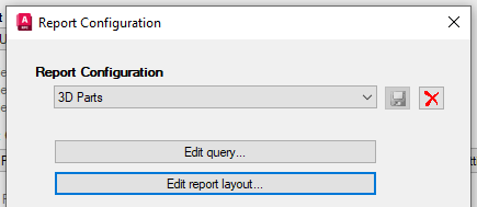 Different components listed together in AutoCAD Plant 3D Report Creator