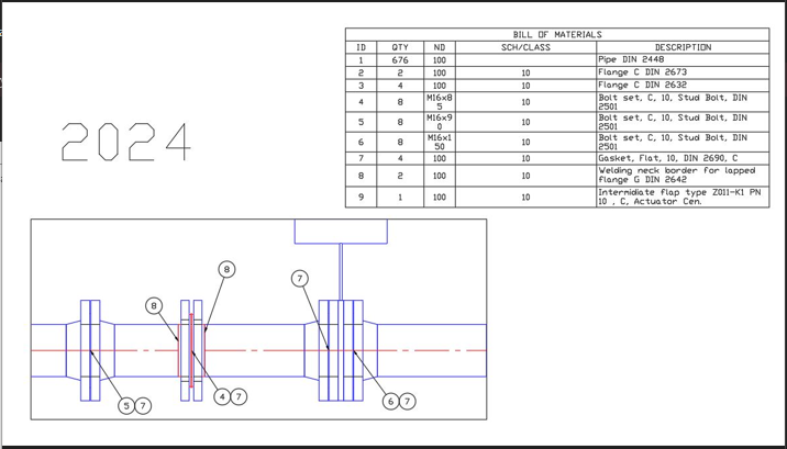 Missing fasteners in ortho views created with AutoCAD Plant 3D 2025