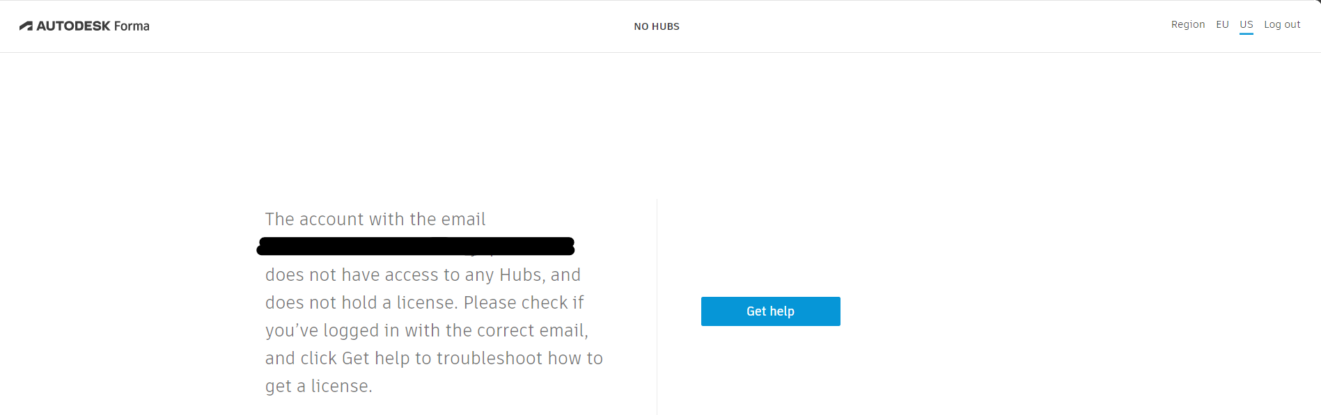 Education Plan: "The account with the email " " does not have access to ...