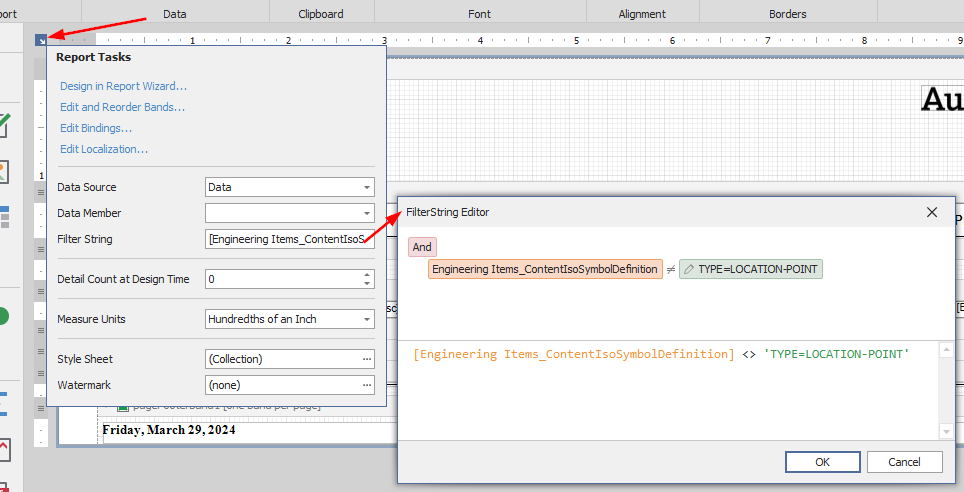 How To Apply A Filter For Buttwelds In Autocad Plant 3d Report Creator
