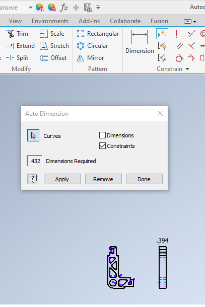 How to create a 3D part from 2D geometry in Inventor