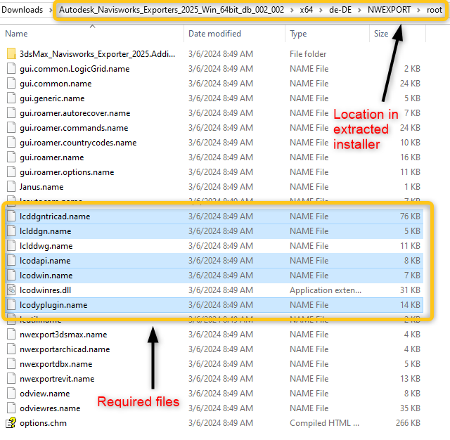 MicroStation 2023 or newer plugin not installed with Navisworks Exporters