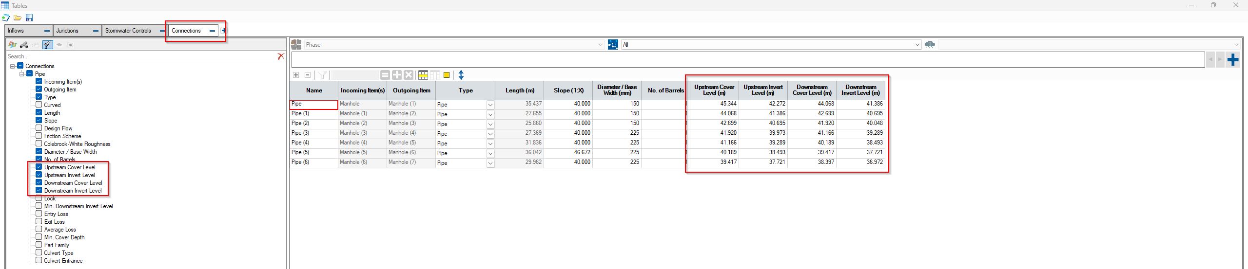 How to Shift Cover and Invert Levels in InfoDrainage