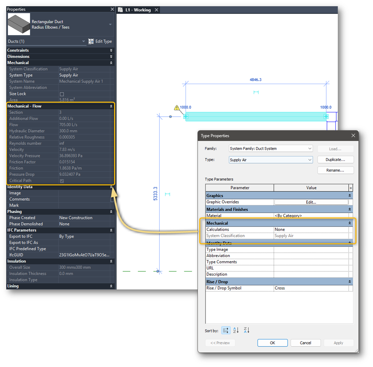 Duct System calculations cannot be disabled in Revit