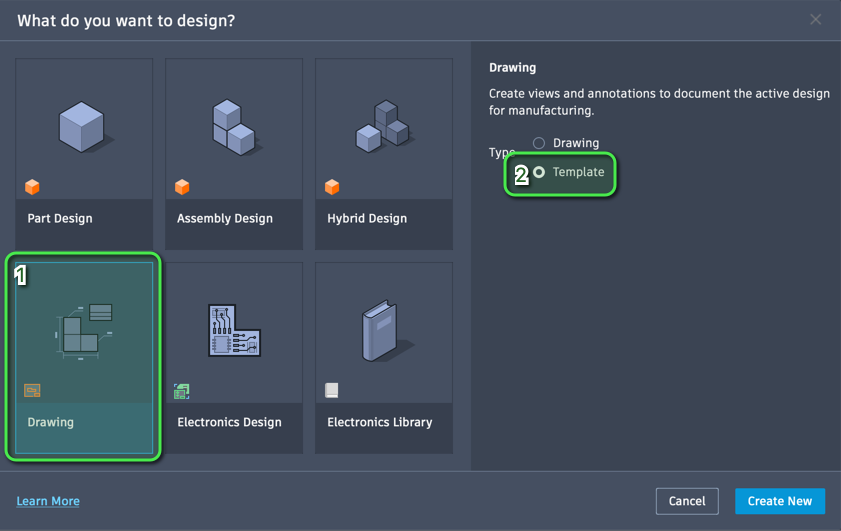 How to set up a custom drawing template in Fusion